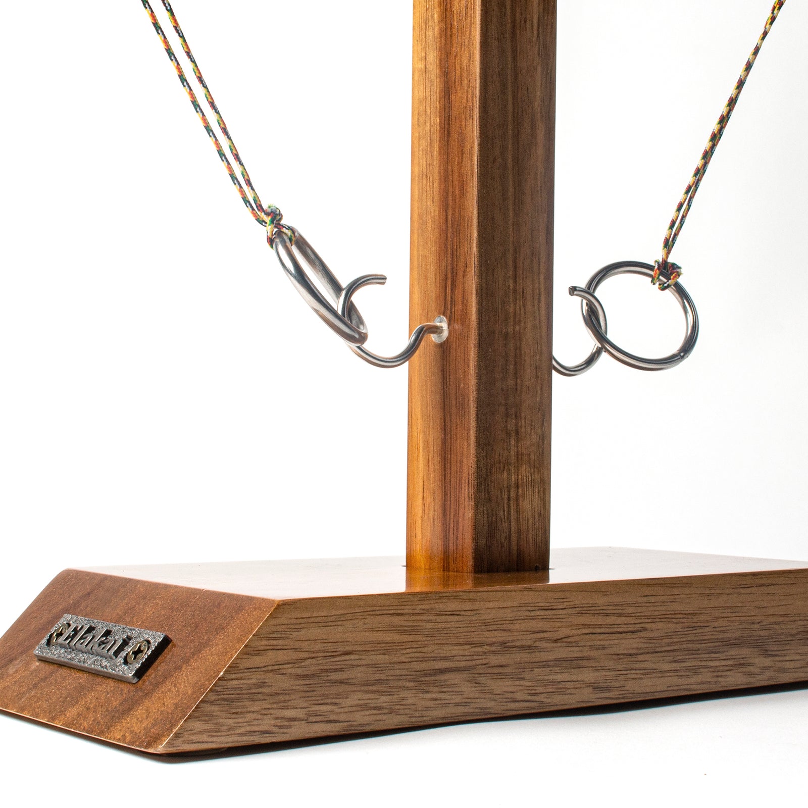 Acacia Globetrotter Tabletop Hook & Ring Game | Elakai