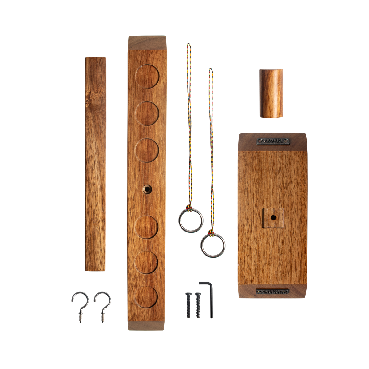 Acacia Globetrotter Tabletop Hook & Ring Game | Elakai